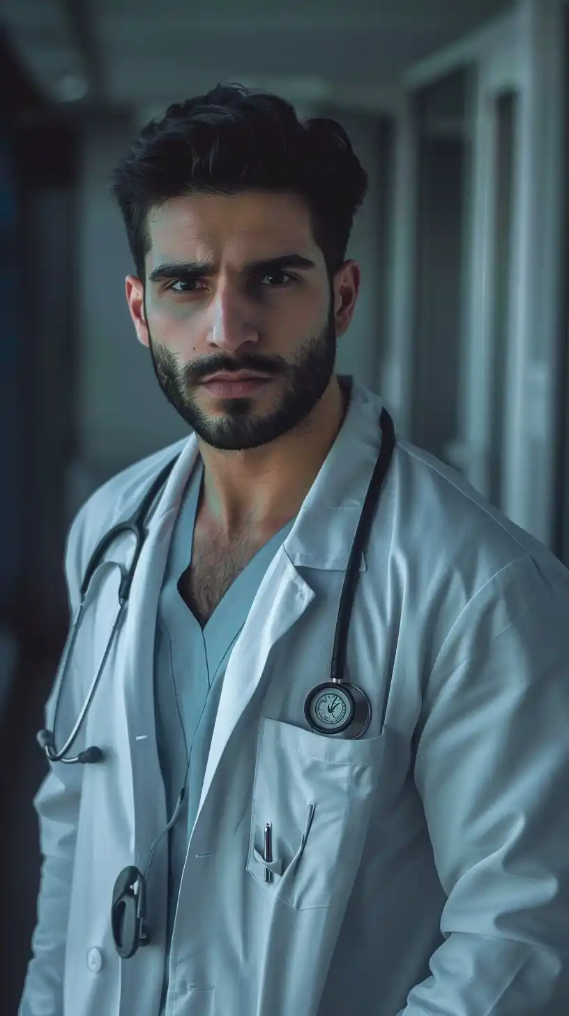 Midjourney Prompt: Minimalist Doctor Portrait - Prompt Library